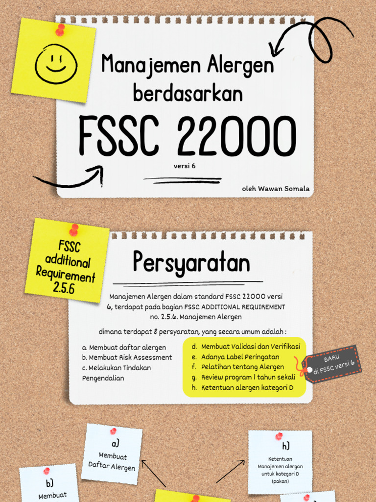 Manajemen Alergen Berdasarkan FSSC 22000 | PDF