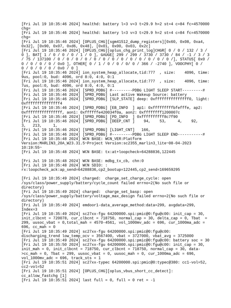 Standby Kernel Log 2024 0719 110000 | PDF | Cpu Cache | Booting