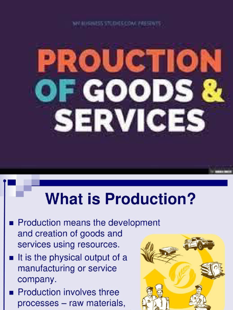 Production of Goods and Services Overview | PDF | Economies | Business