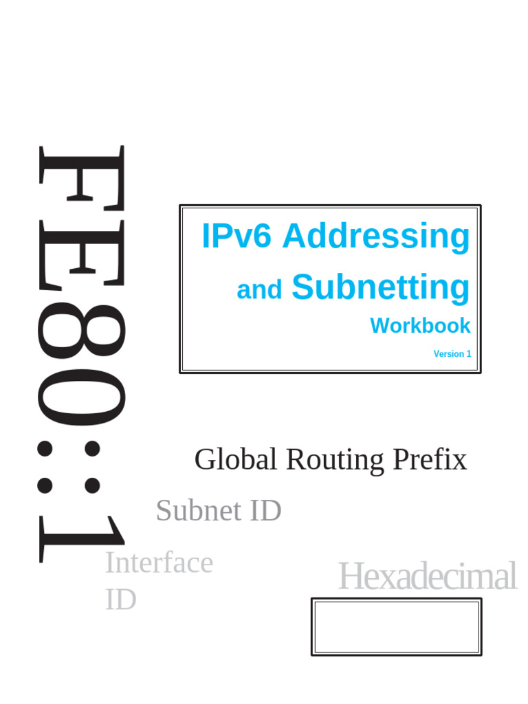 IPv6 Addressing and Subnetting Workbook - Student Version | PDF | Ip Address | I Pv6