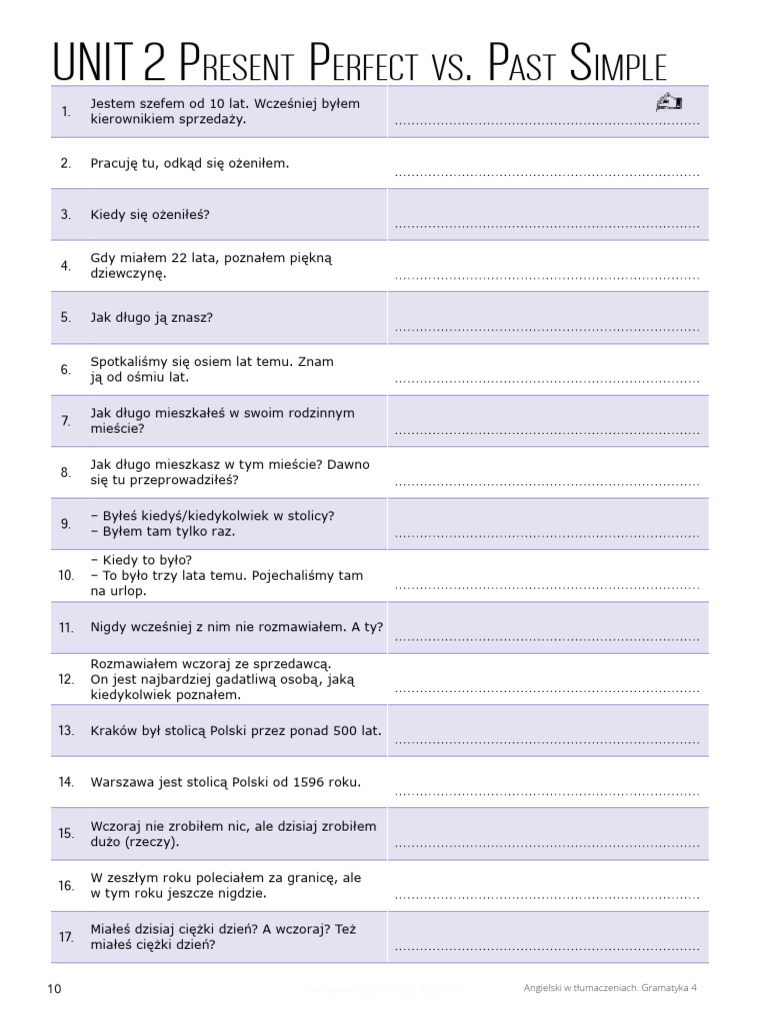 02 Present Perfect Past Simple | PDF
