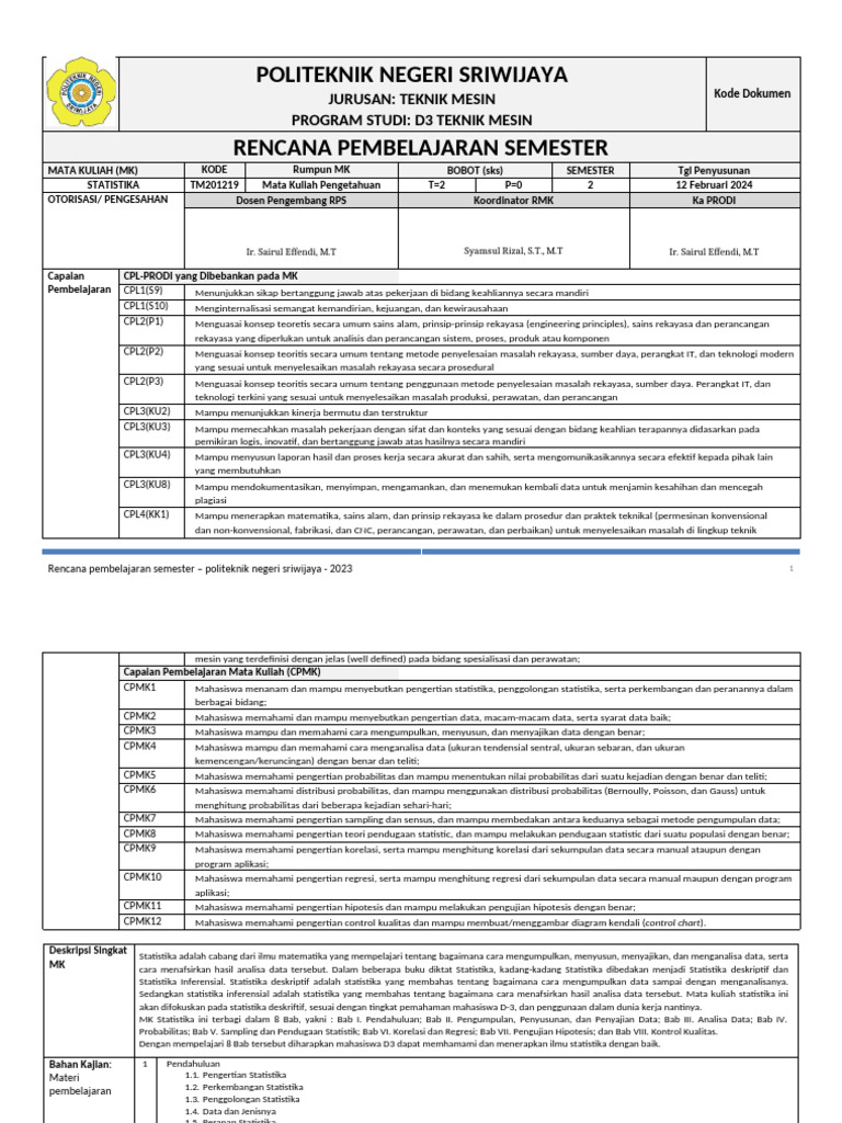 RPS - D3 Statiska 2024 | PDF