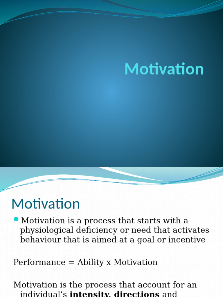 Module 1 | PDF | Motivational | Motivation