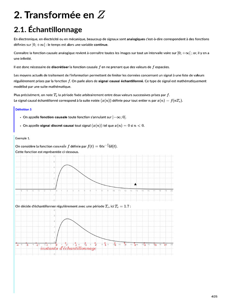 Transformé en Z | PDF