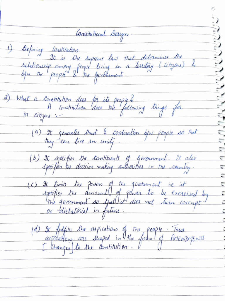 Constitutional Design | PDF