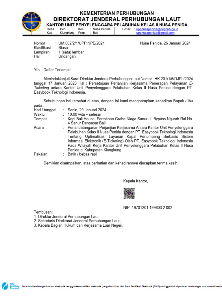 Undangan PKS EB | PDF