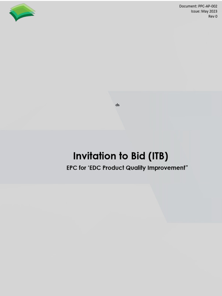 EDC Product Quality Project | PDF | General Contractor | Specification (Technical Standard)