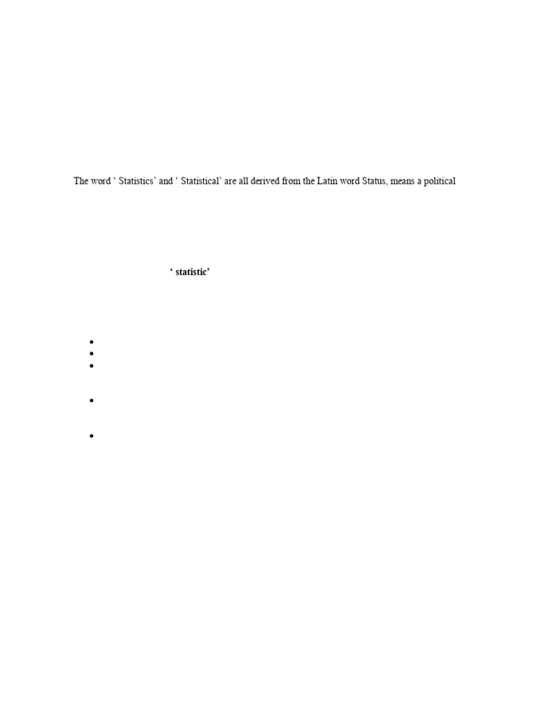 Understanding Statistics: Definition & Applications | PDF | Statistics ...