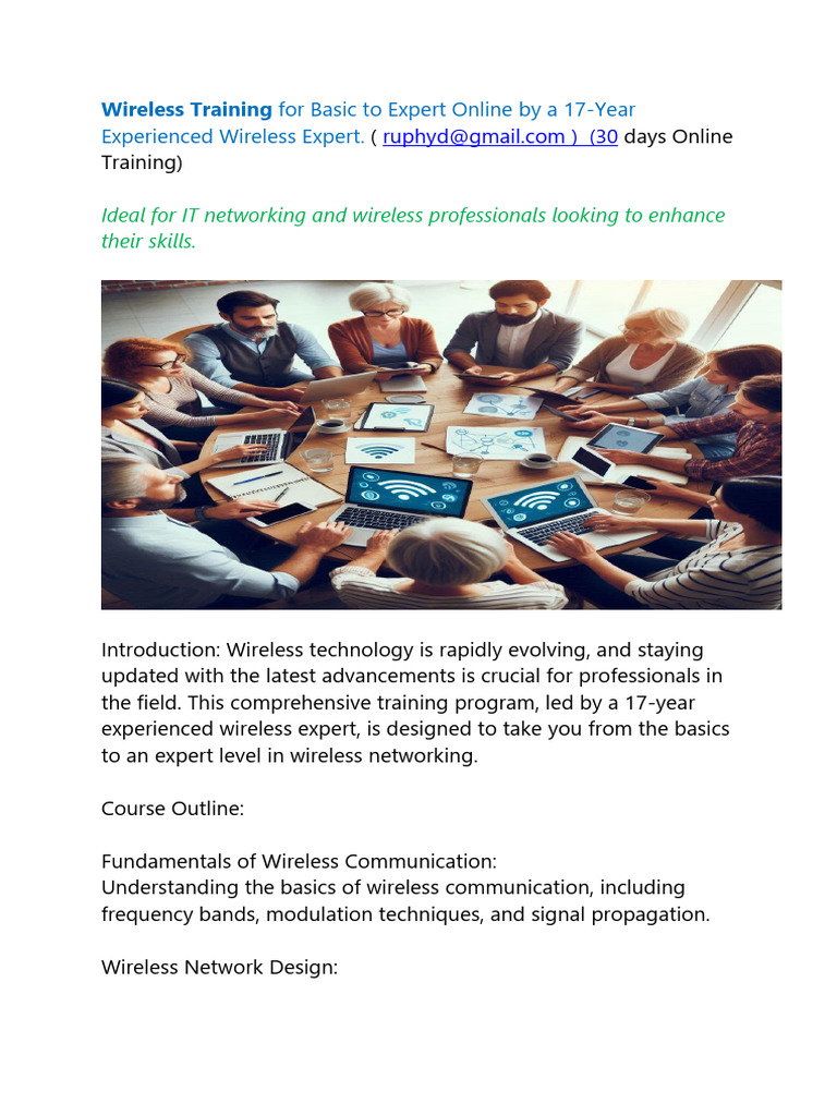 Ideal For IT Networking and Wireless Professionals Looking To Enhance Their Skills. | PDF ...