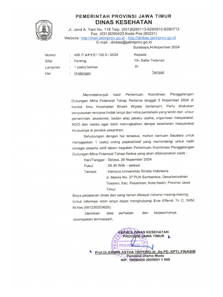 Undangan Peserta Rev | PDF