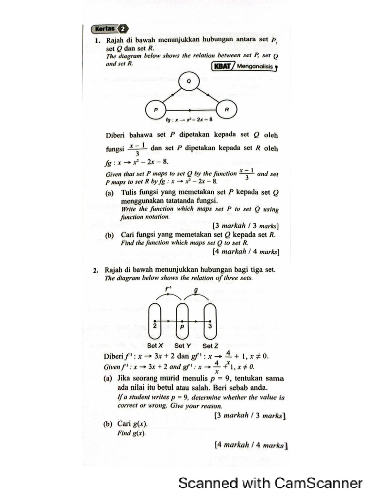 Addmath Question 1 | PDF