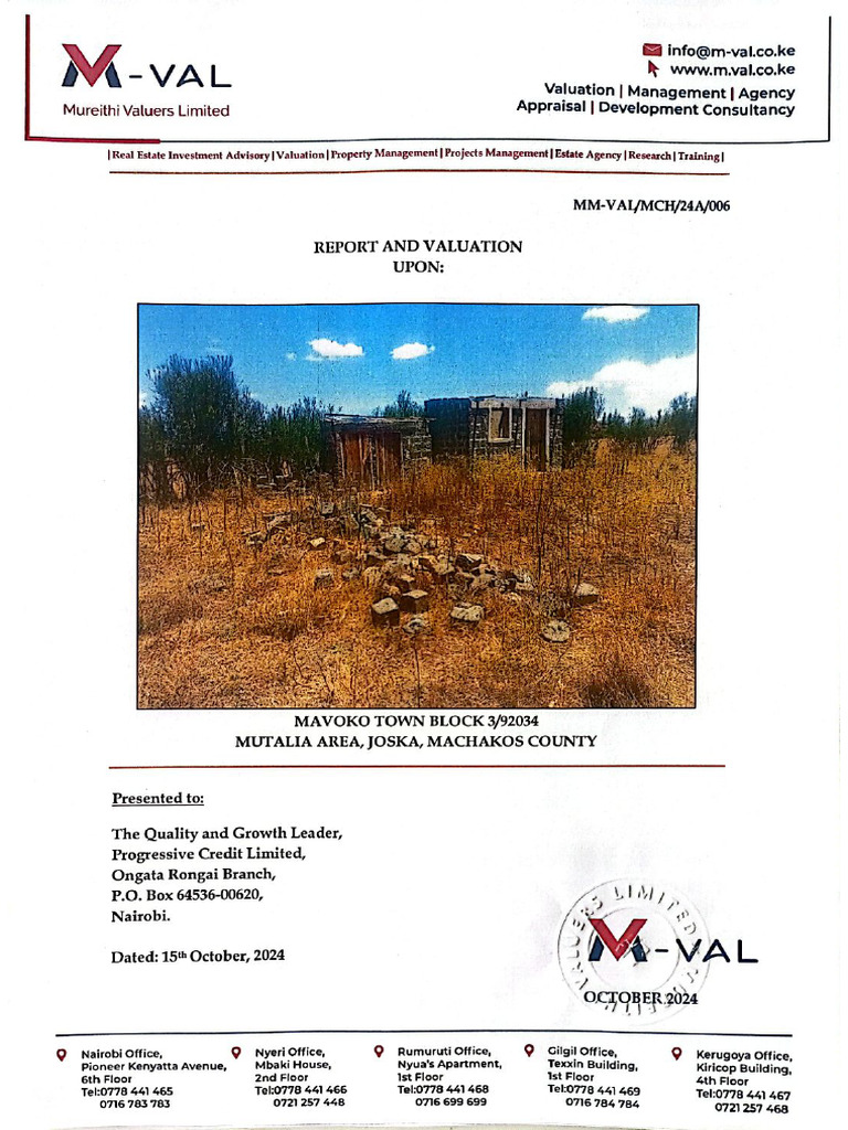 Mavoko Town Block 3-92034 | PDF