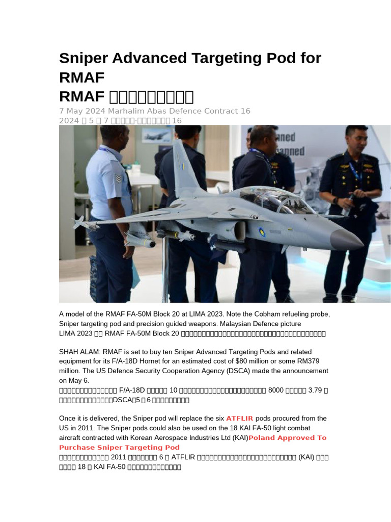 Sniper | PDF | Aviation | Military Aviation