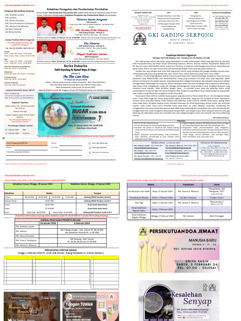 Gki Gading Serpong Gki Gading Serpong: Berita Dukacita | PDF