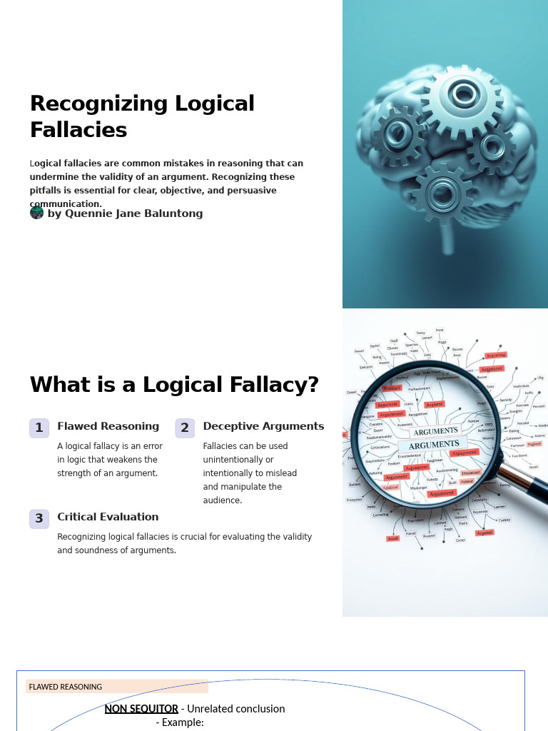 Recognizing Logical Fallacies | PDF | Fallacy | Argument