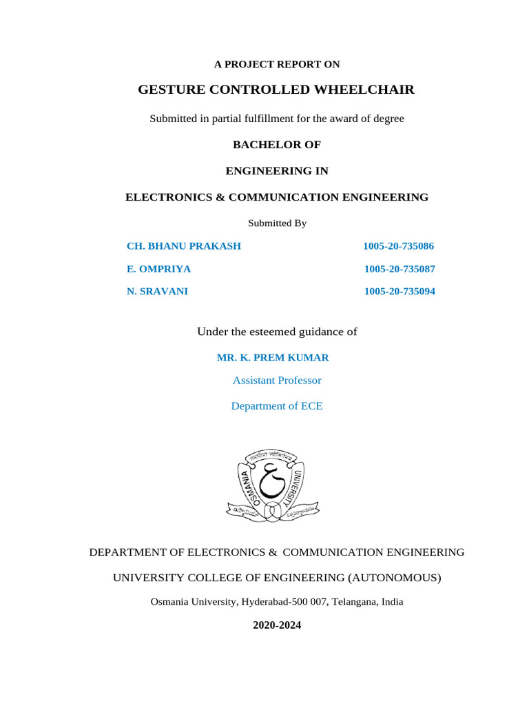 Major Project | PDF | Electric Motor | Gyroscope
