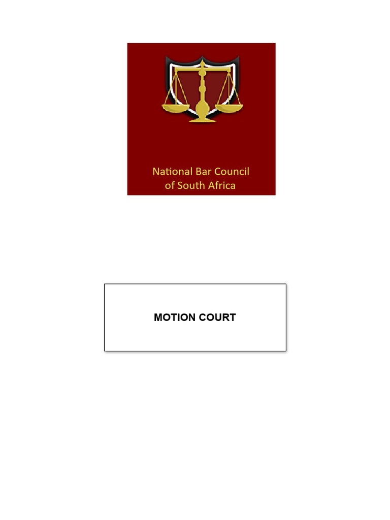 Motion Court - (22062020) (Author - Adv Patrick Mokoena | PDF ...