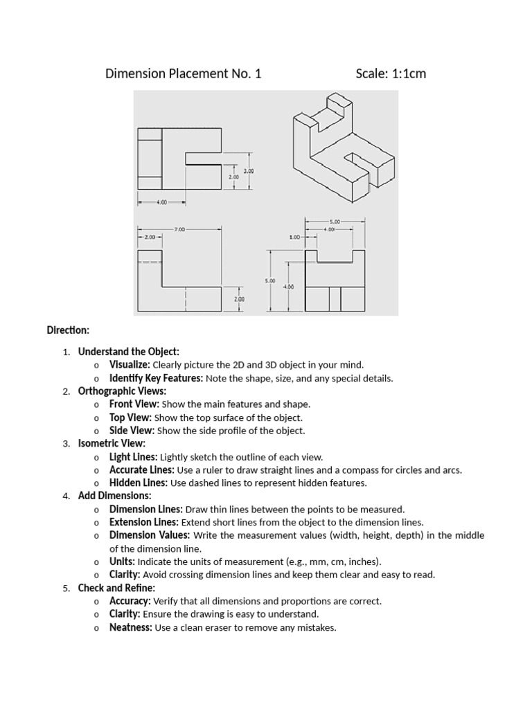 Dimension Placement No 1 | PDF