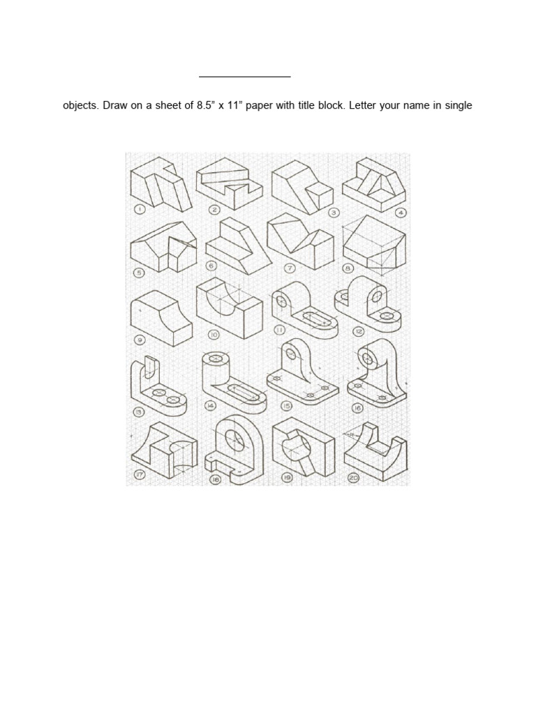 Multiview Sketching Instructions | PDF