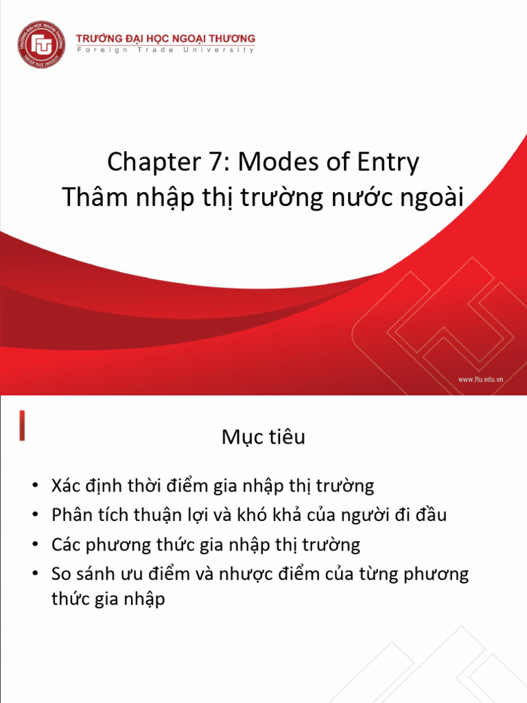 Ch7- Thâm nhập thị trường NN | PDF