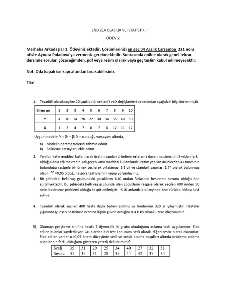 END 214 2024-2025 Güz Ödev 2 | PDF