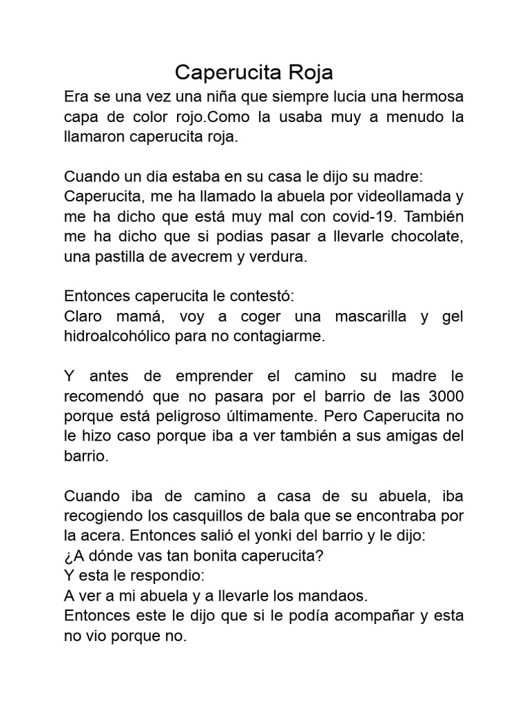 Caperucita Roja | PDF