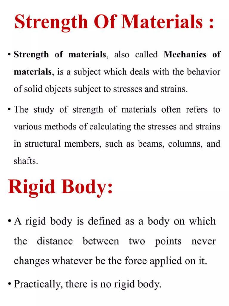 Strength of Materials | PDF