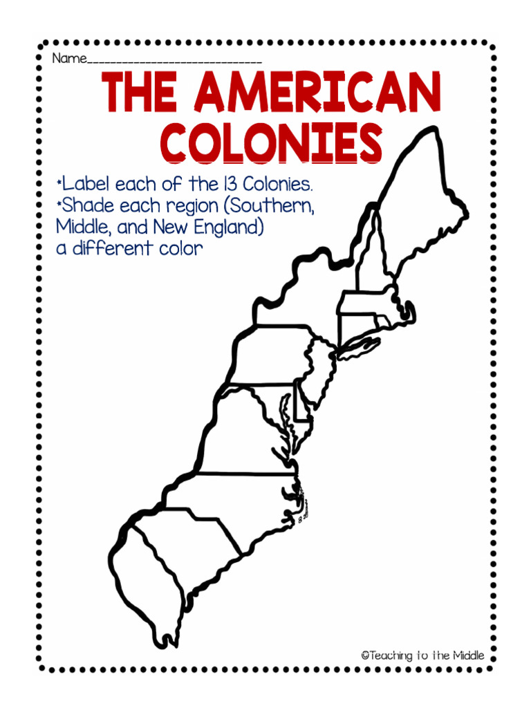 13 Colonies QUIZ+MAPS | PDF | Thirteen Colonies | New England