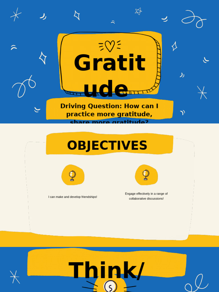 Gratit Ude: Driving Question: How Can I Practice More Gratitude, Share ...