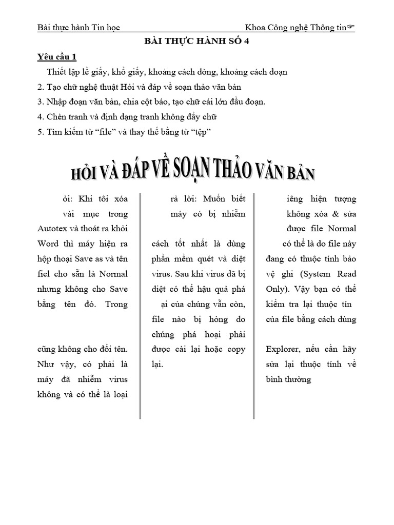 Btth Tin Học b04 | PDF