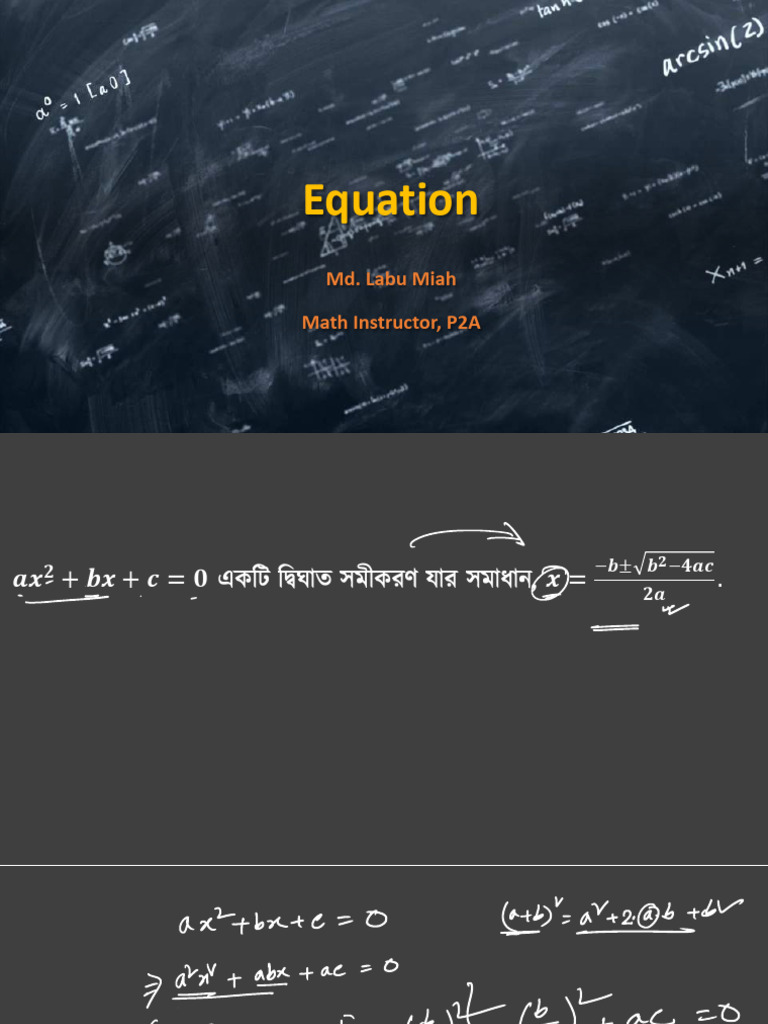 202410172235202403211122bank Batch-3 Math Lecture-2 Equation (Preli) Compressed | PDF