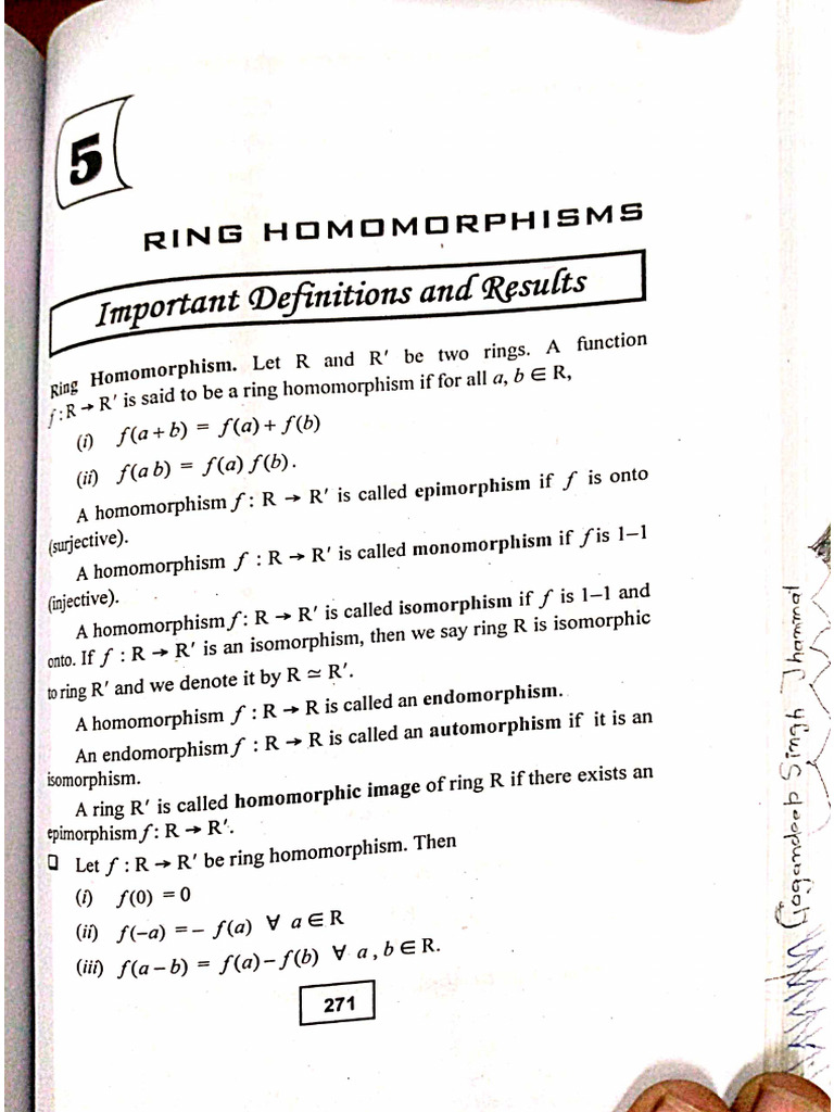 Ring Homomorphism | PDF