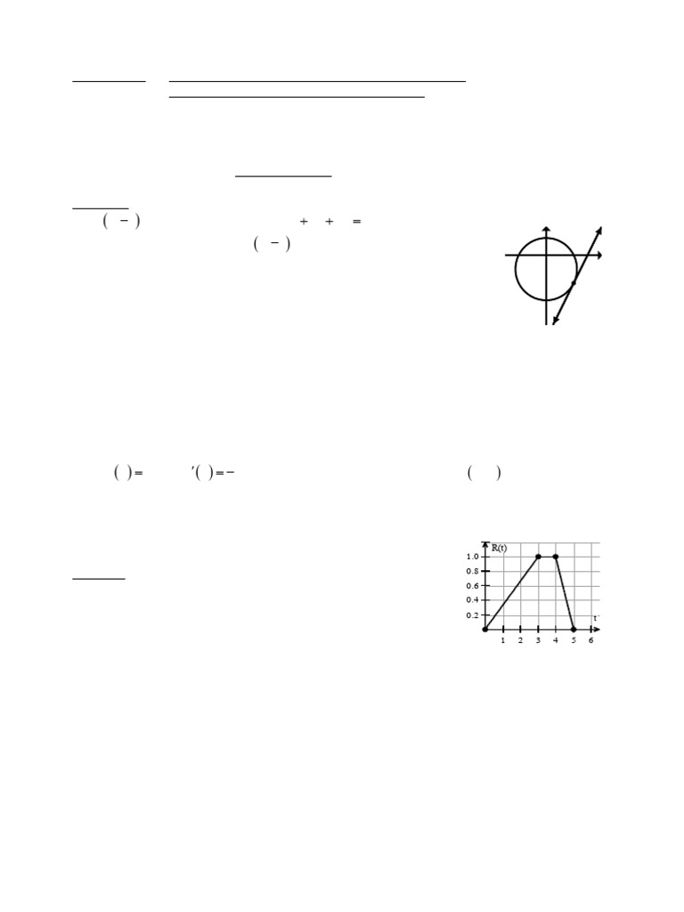 Essen. Early Unit 4 | PDF | Tangent | Mathematical Analysis
