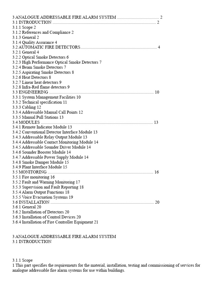 QCS 2014 Part-03 Analogue Addressable Fire Alarm Systems | PDF | Relay | Power Supply