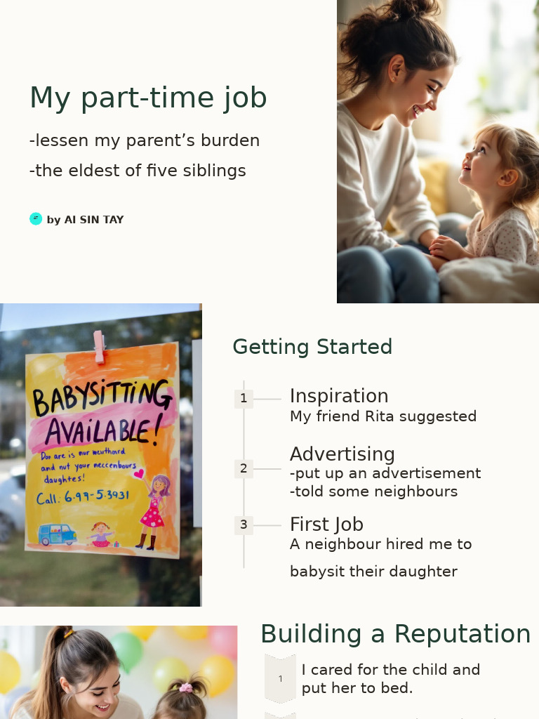 My Part-Time Job Slide | PDF