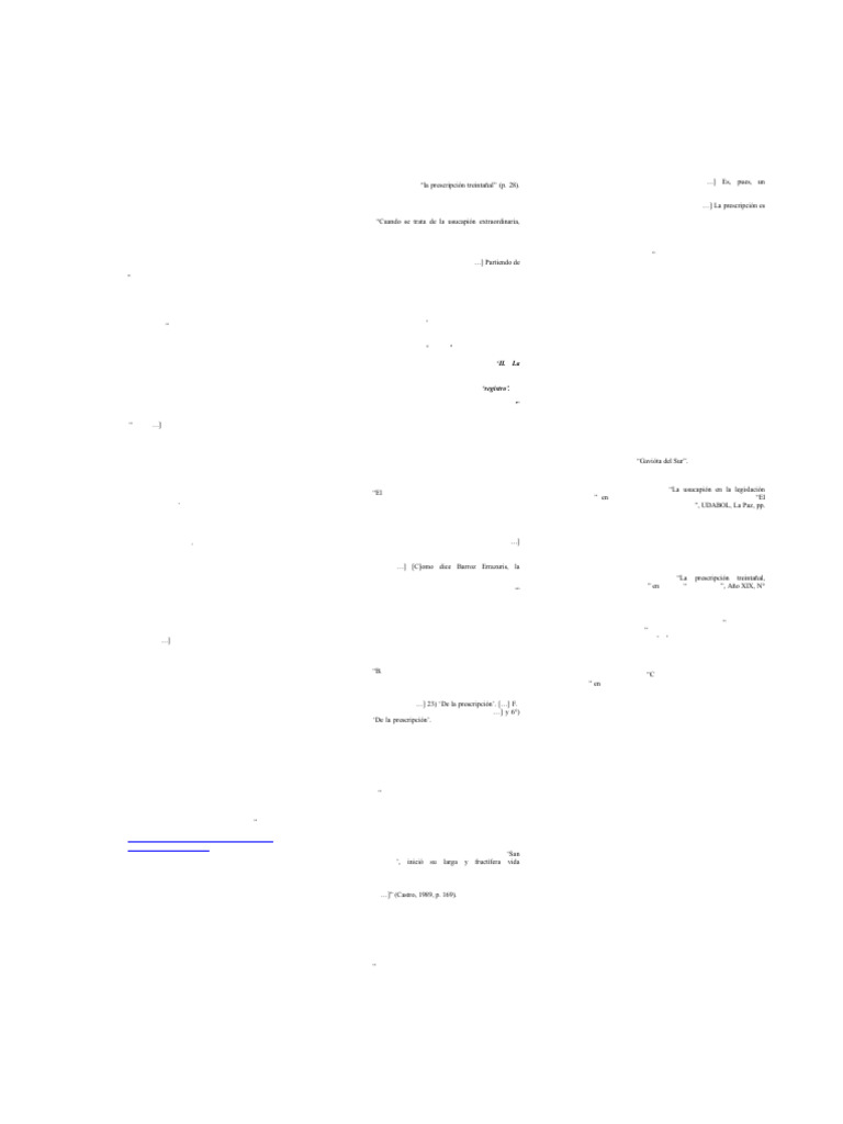 De La Usucapión Decenal o Extraordinaria Derogada | PDF | Bolivia ...