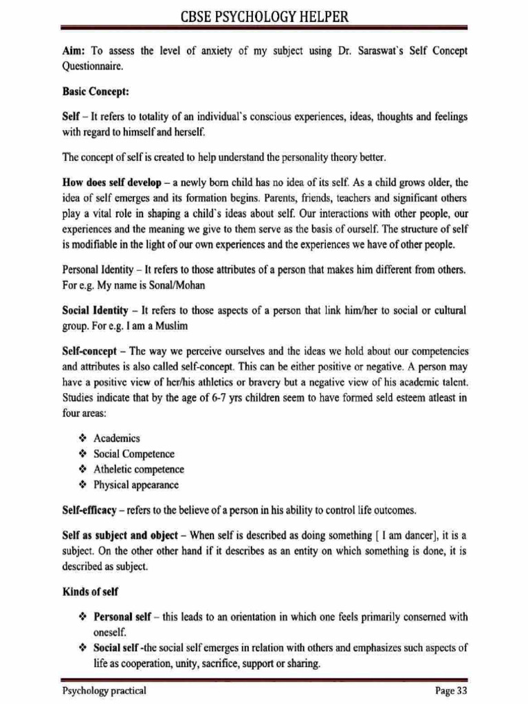 Self Concept | PDF | Self Concept | Cognitive Science