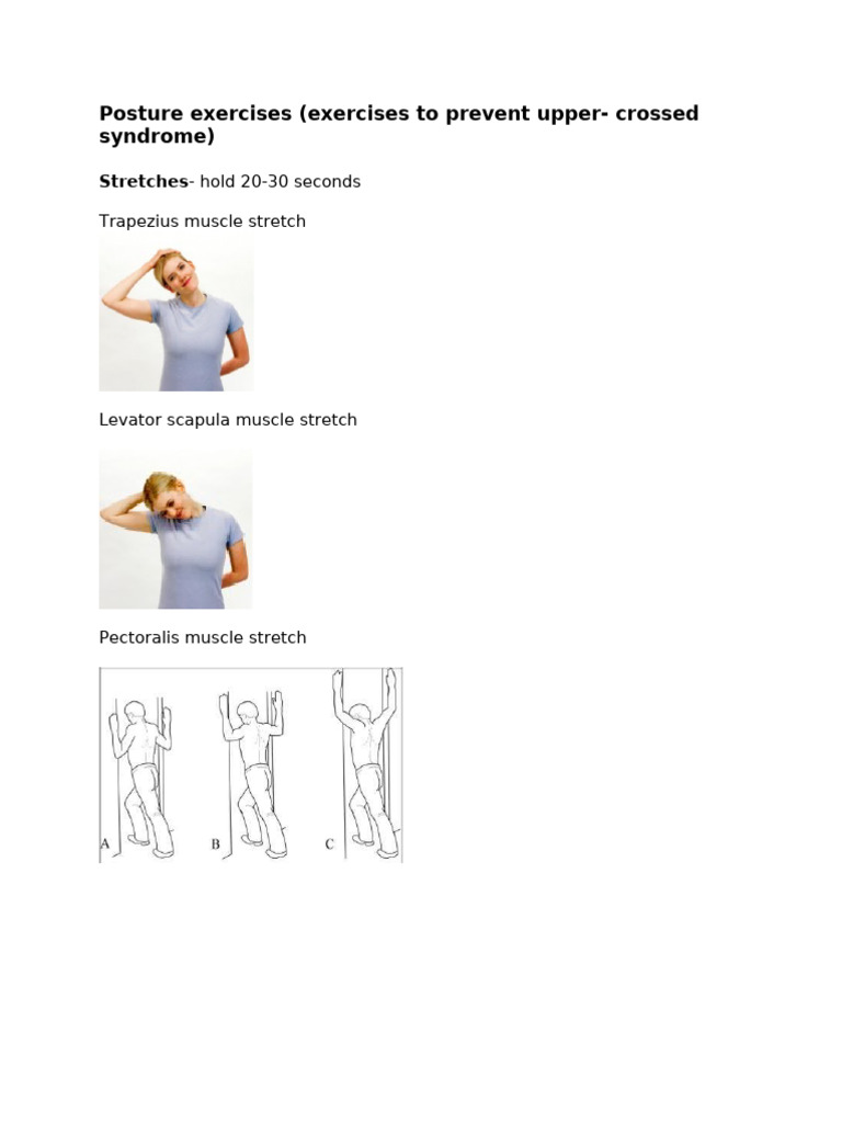 Posture Exercises | PDF
