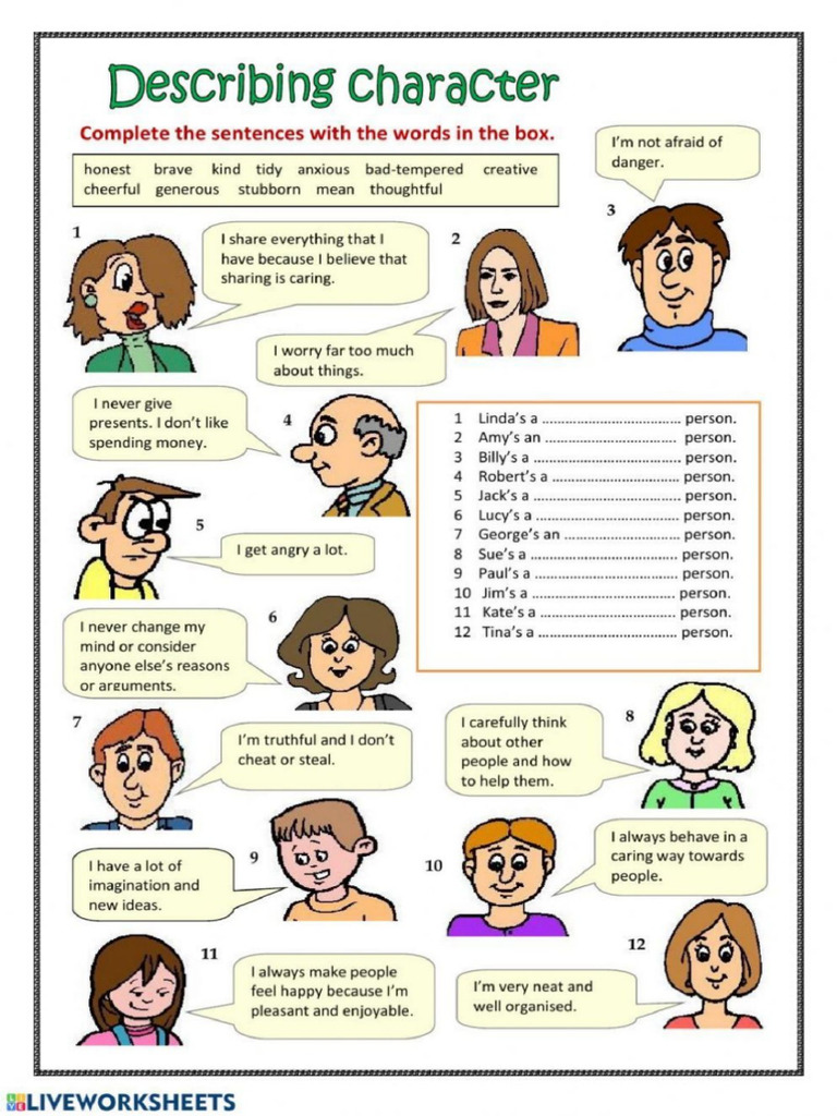 Describing Character | PDF