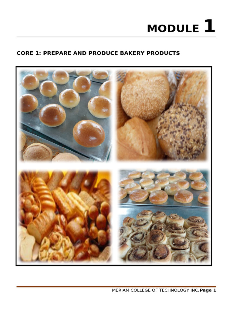 Module 1 | PDF | Breads | Flour