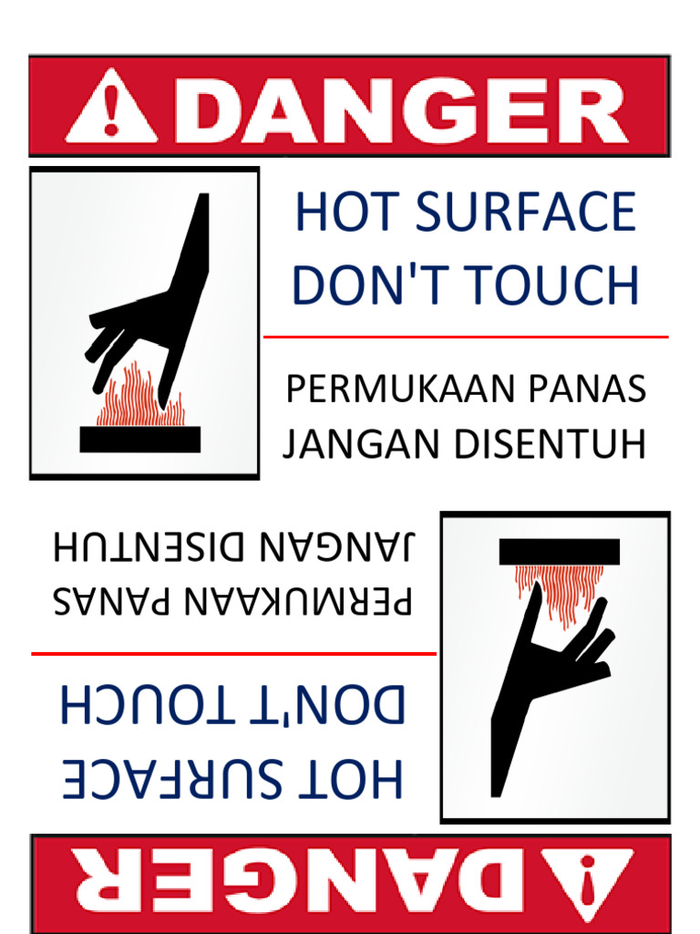 Hot Surface Sign Board | PDF