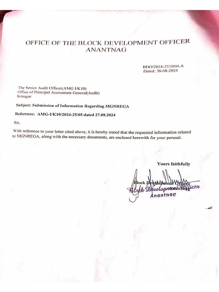 Forwarding Letter Block 1 | PDF