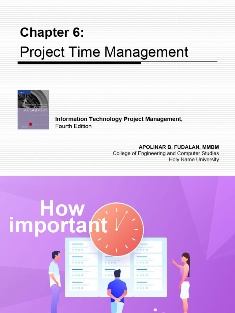 Chapter 6 Project Time Management | PDF | Project Management