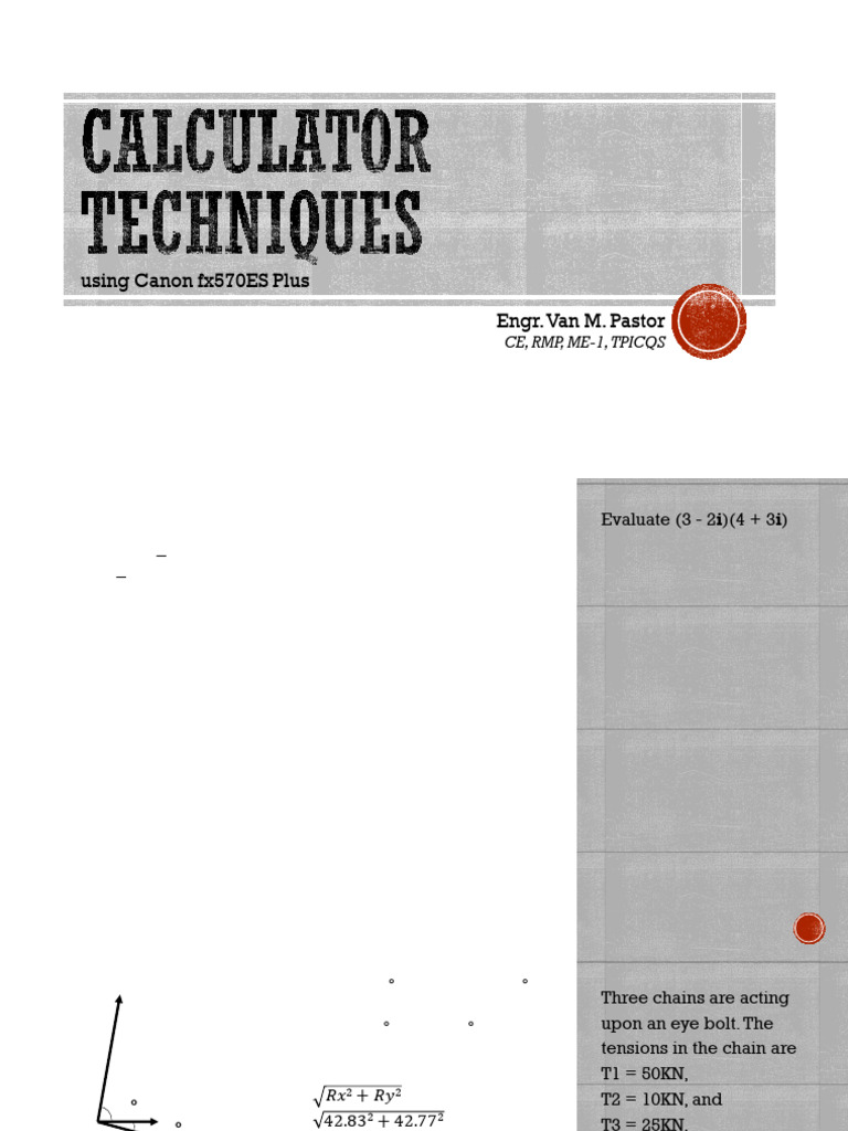 Calculator Techniques 2023 | PDF