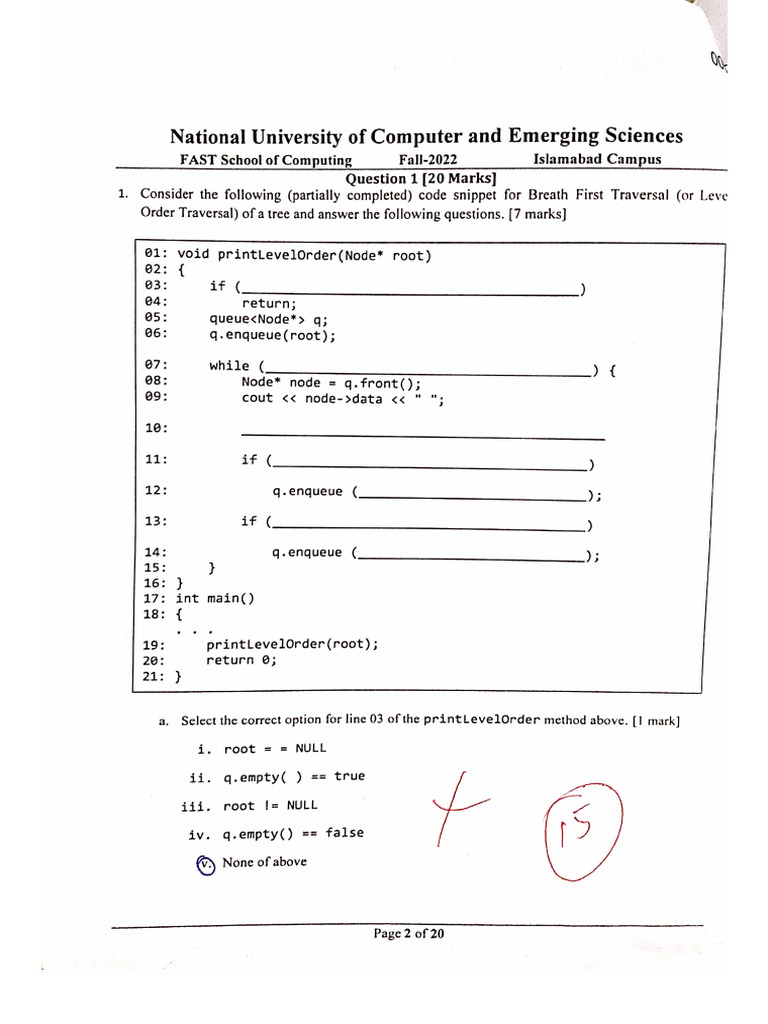 CS 22F DS Mid2+Student Solution | PDF