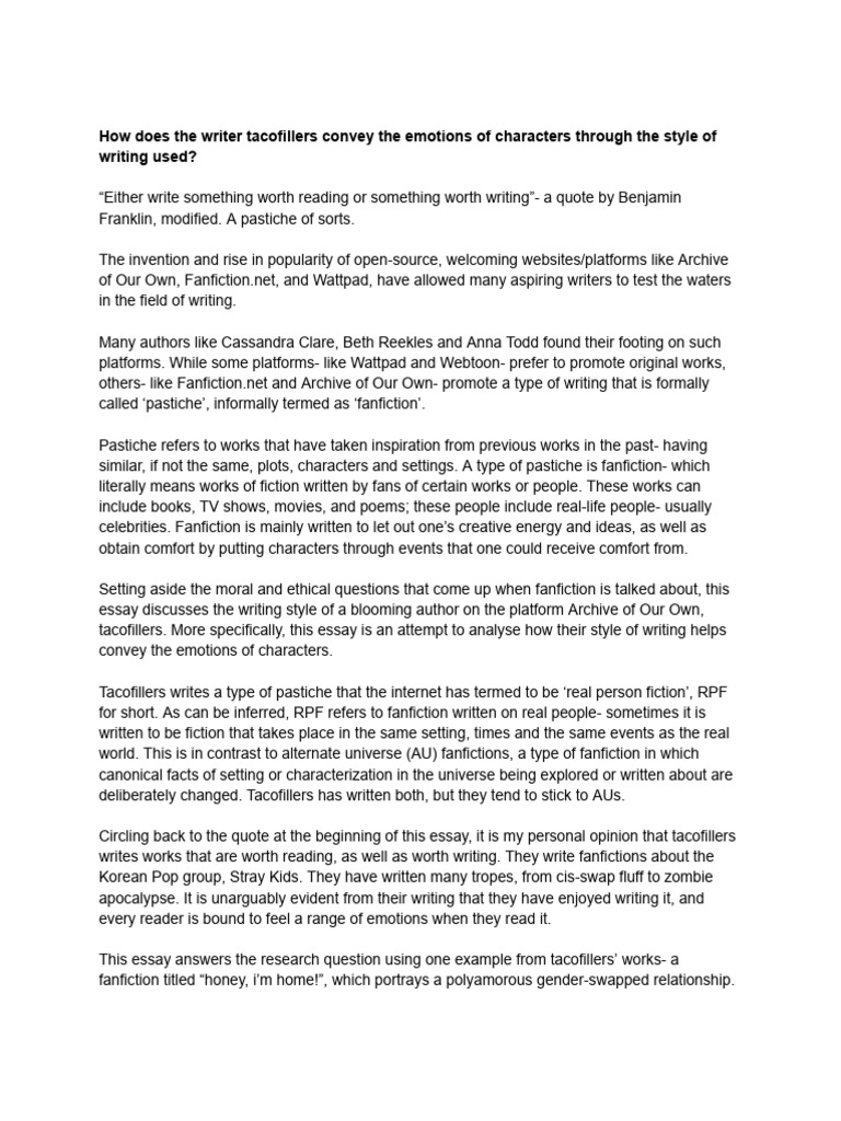 Taco Writing Essay | PDF