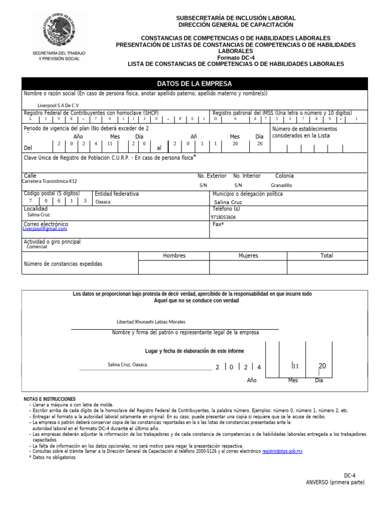 Formato DC4 2.0 | PDF | Titulo academico