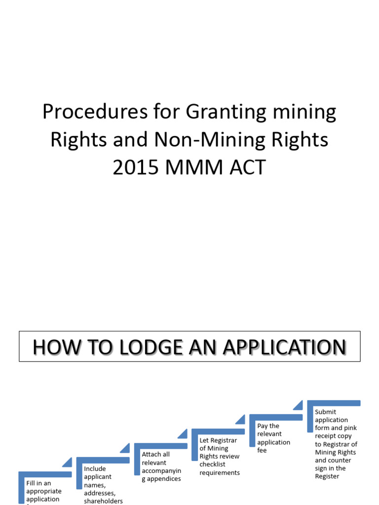 Mining Licensing Procedures | PDF | Mining | Ore