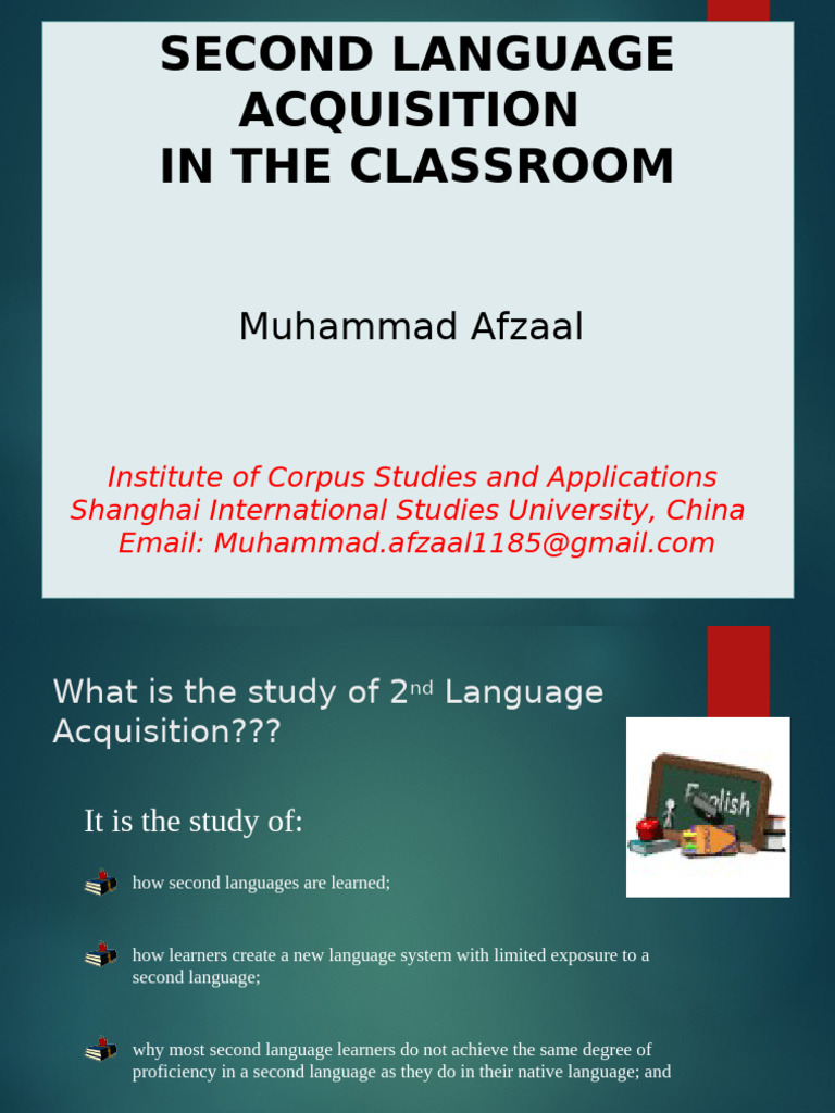 Second Language Acquisition | PDF | Second Language | Second Language ...