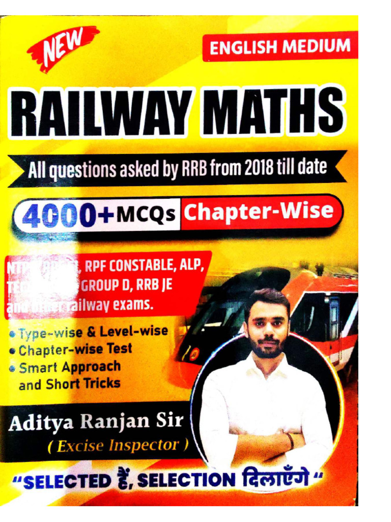 Aditya - Ranjan - Railway - Math - English - Medium - Book - 4000 ...